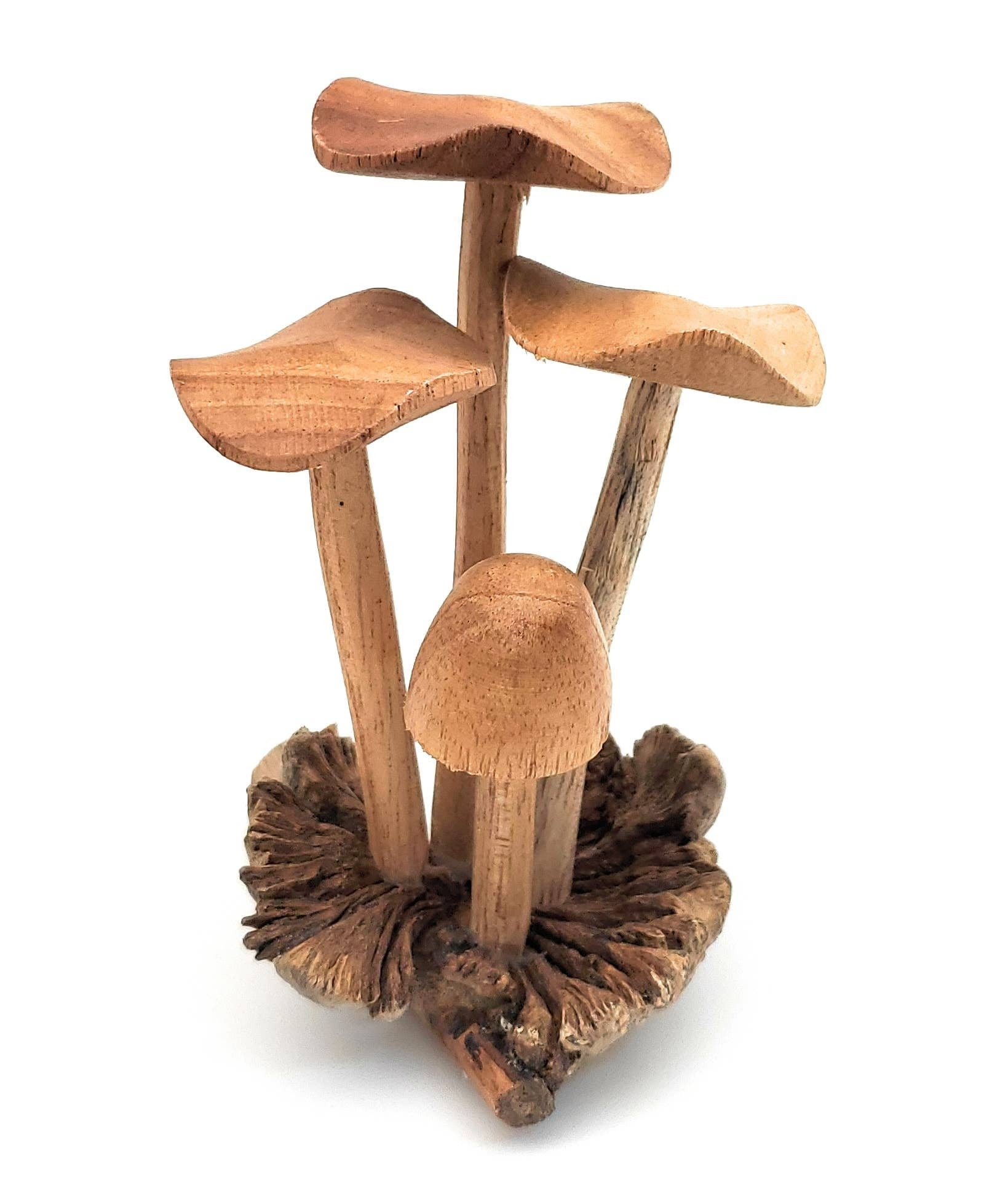 Hand Carved Small Wooden Mushroom | Marsh & Co Savannah Georgia